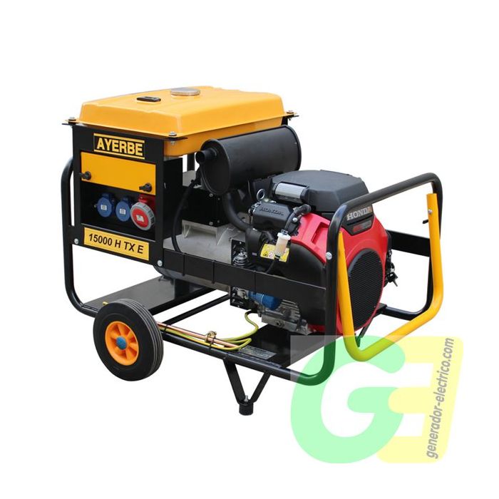 Ayerbe AY15000-H-TX-E Trifásico Eléctrico Honda GX6 | Ensol