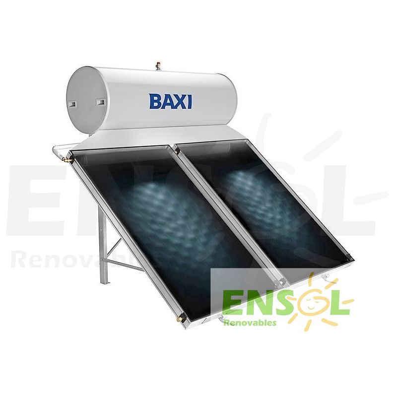 Baxi STS 300 - 300L Thermosyphon Solar Hot Water Kit for flat surfaces ...